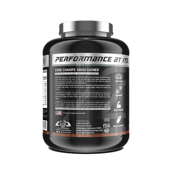 Core Champs Mass Gainer 6lbs - 50-Gram High-Quality Protein – CORE CHAMPS